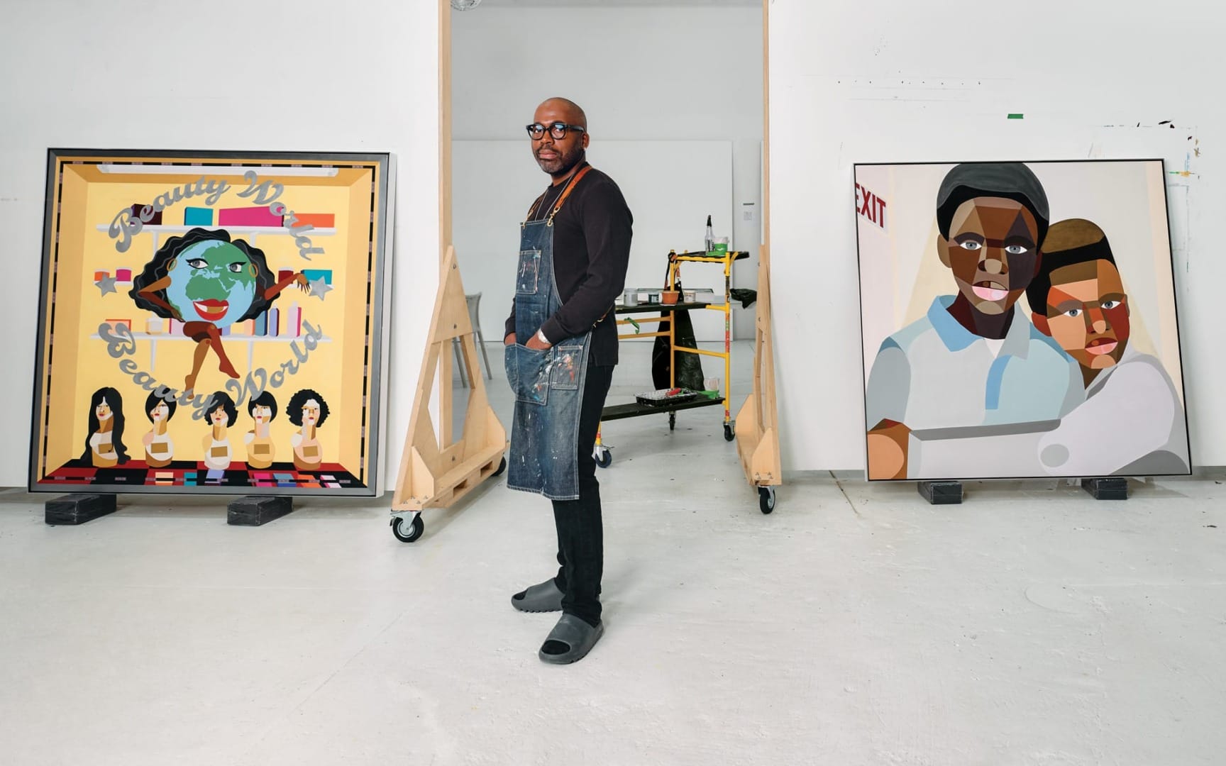 Artist Derrick Adams Opens the Door of His Brooklyn Studio - Galerie ...