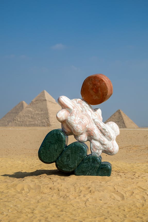 Contemporary Sculptures Rise Beside Egypt’s Ancient Pyramids - Galerie ...